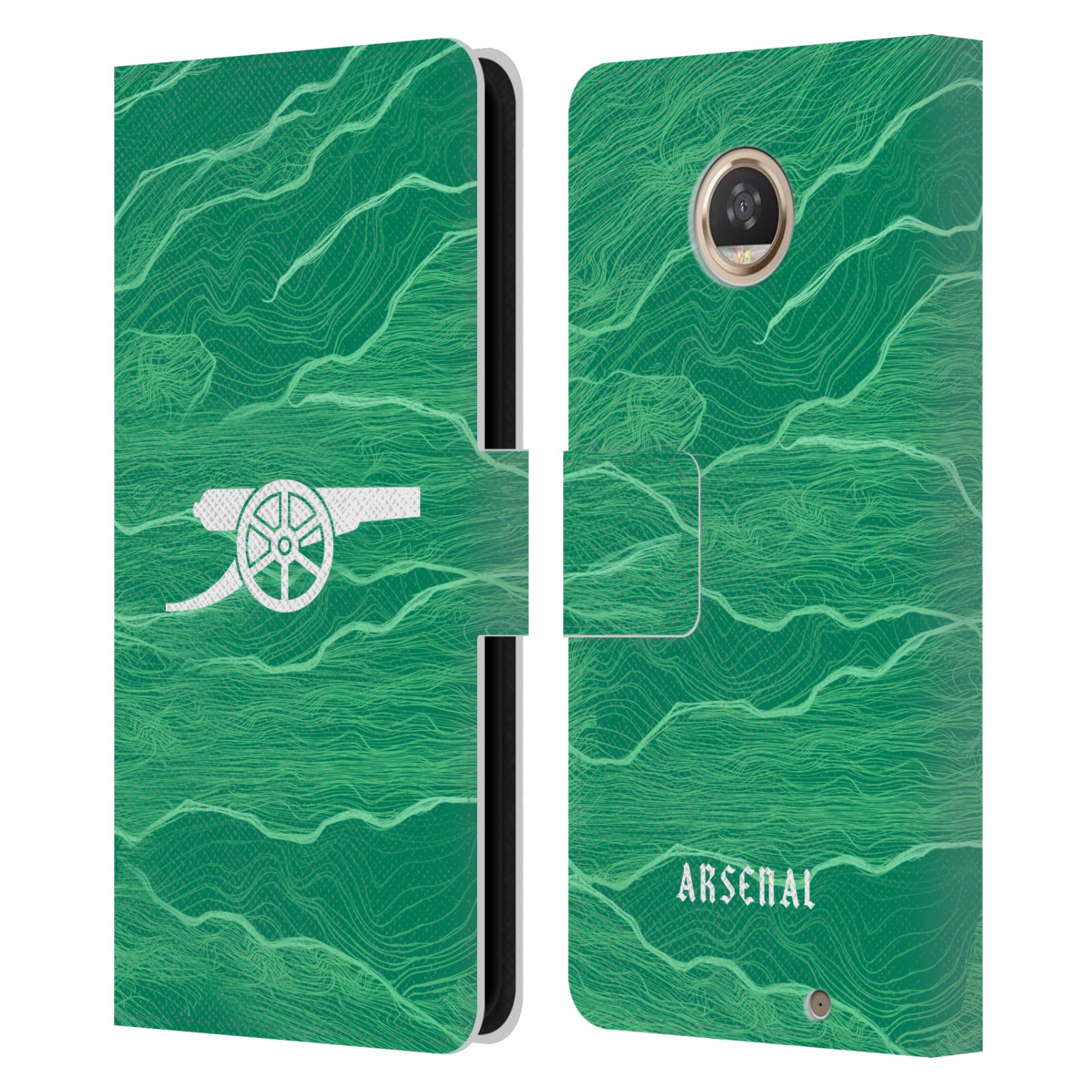 OFFICIAL ARSENAL FC 2021/22 CREST KIT LEATHER BOOK CASE FOR MOTOROLA ...