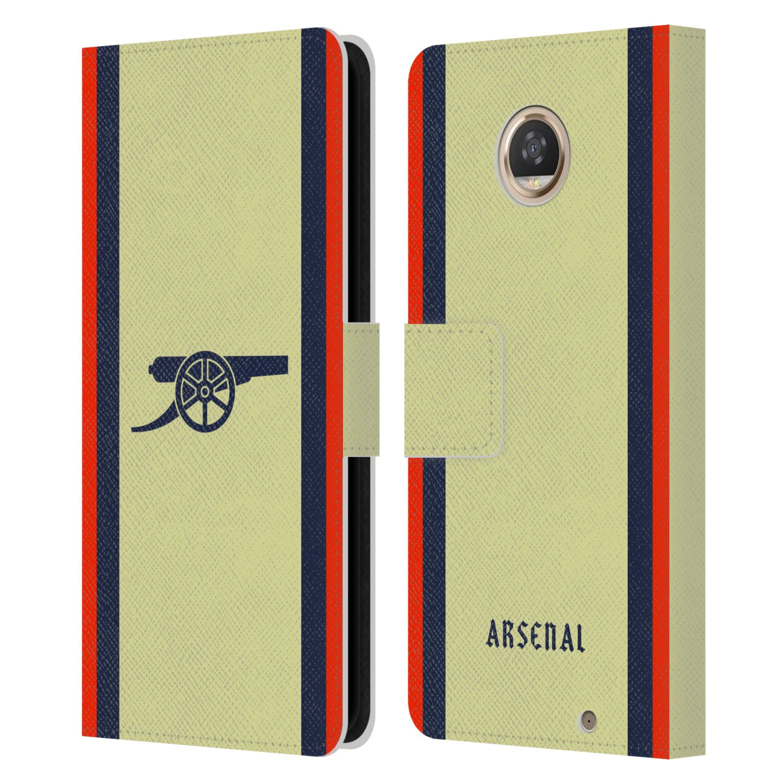 OFFICIAL ARSENAL FC 2021/22 CREST KIT LEATHER BOOK CASE FOR MOTOROLA ...