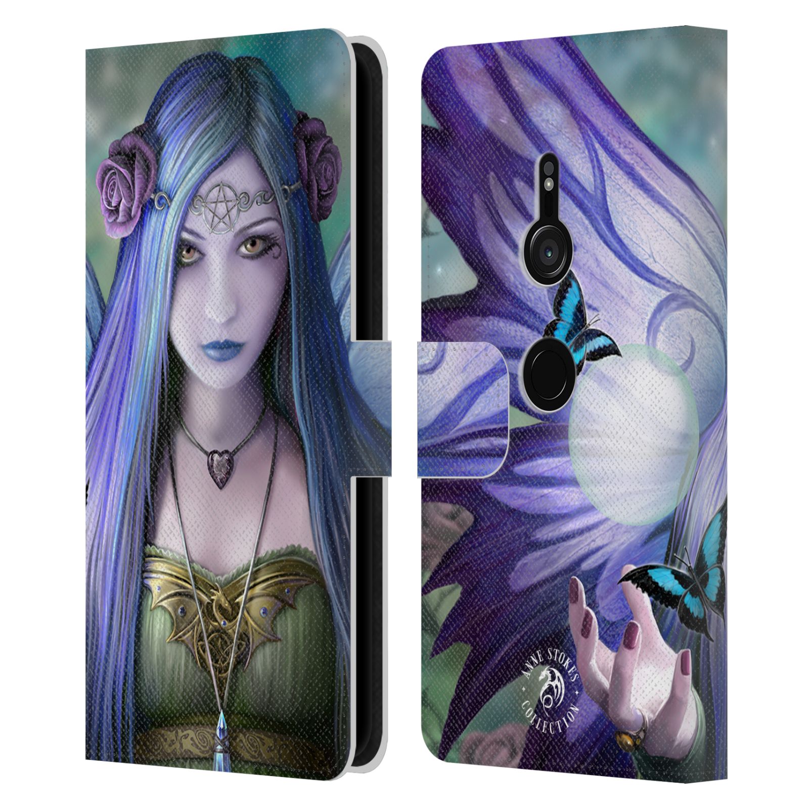 OFFICIAL ANNE STOKES FAIRIES LEATHER BOOK WALLET CASE COVER FOR SONY ...