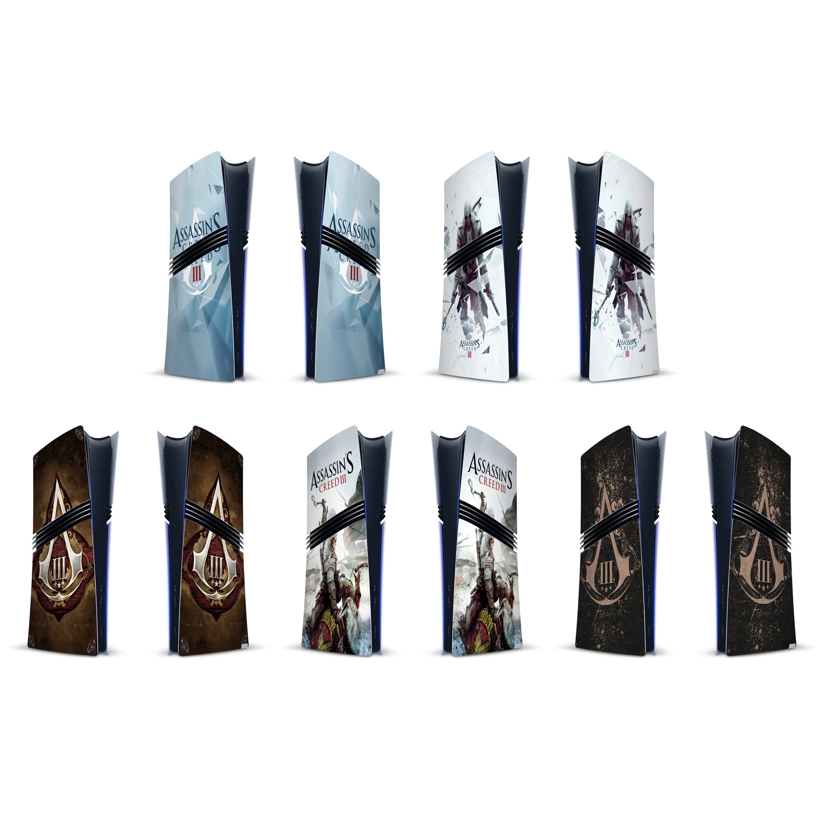 OFFIZIELLE ASSASSIN'S CREED III GRAFIKEN VINYL SKIN FOR PS5 PRO DIGITAL ...