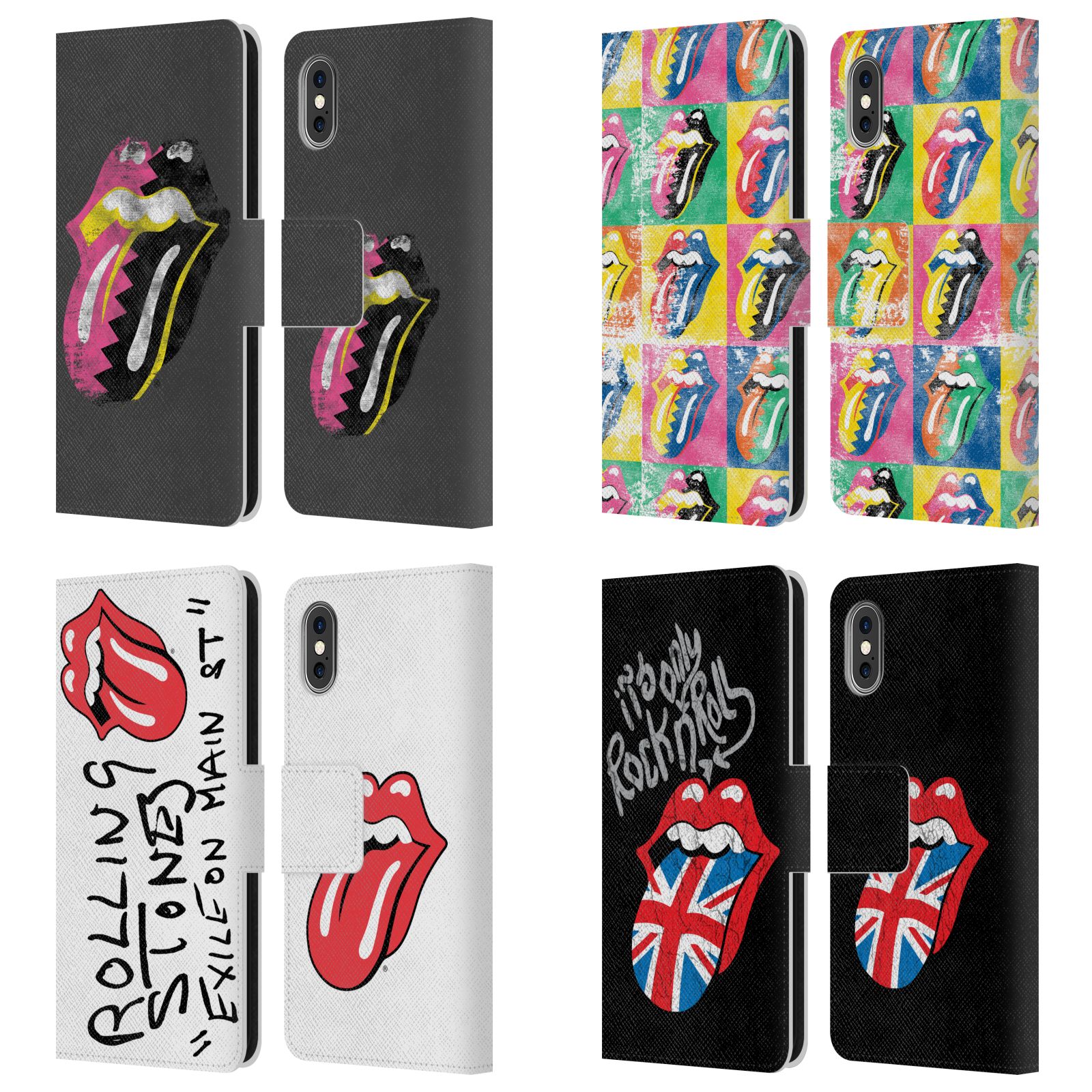 OFFICIAL THE ROLLING STONES ALBUMS LEATHER BOOK CASE FOR APPLE iPHONE ...