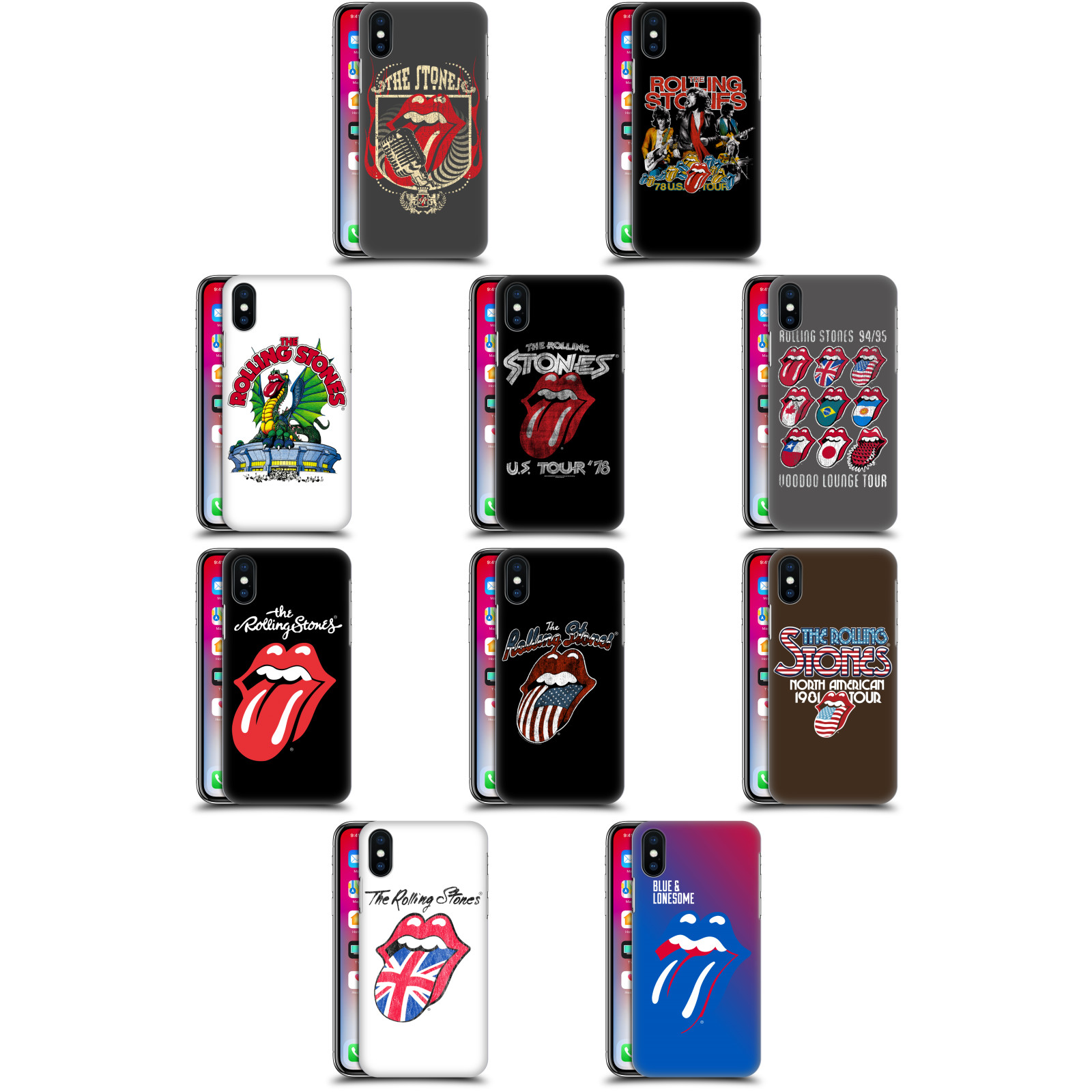 OFFICIAL THE ROLLING STONES KEY ART HARD BACK CASE FOR APPLE iPHONE ...