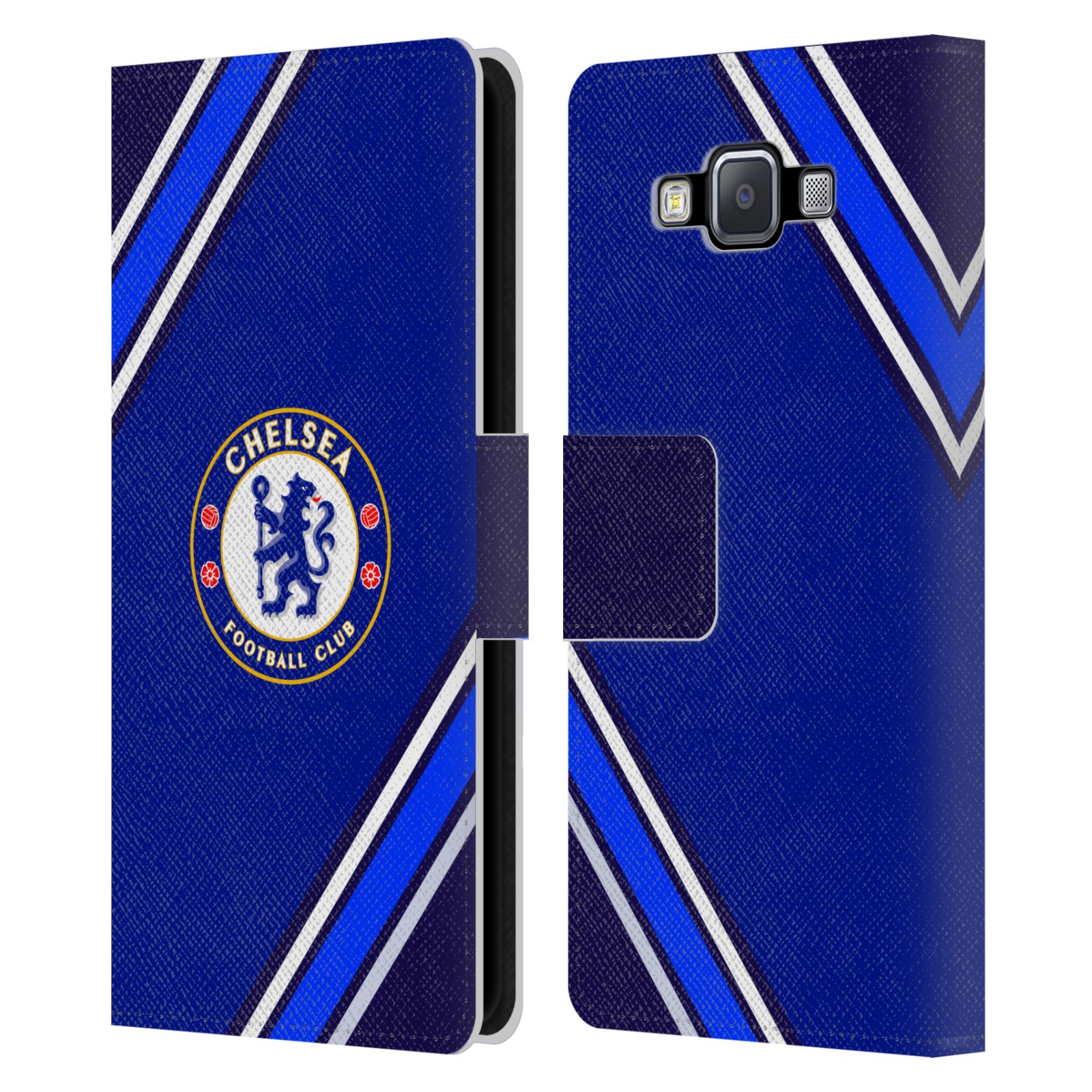 OFFICIAL CHELSEA FOOTBALL CLUB CREST LEATHER BOOK FLIP CASE FOR SAMSUNG ...