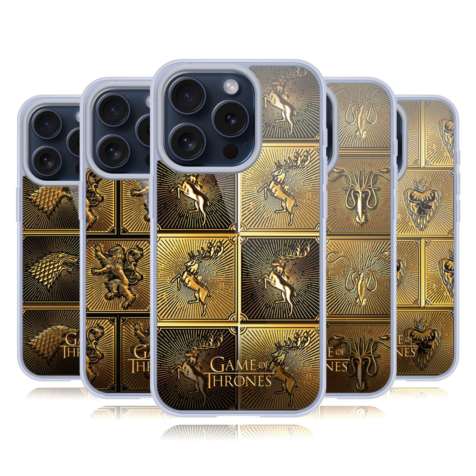 GAME OF THRONES GOLDEN SIGILS GEL CASE COMPATIBLE W/ APPLE iPHONE ...