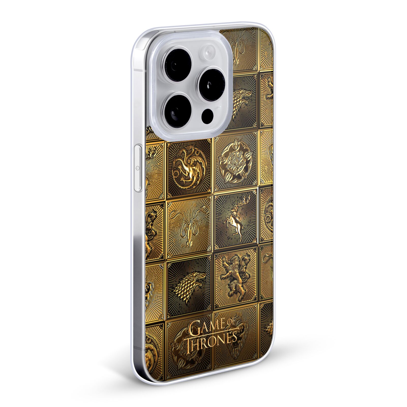 GAME OF THRONES GOLDEN SIGILS GEL CASE COMPATIBLE W/ APPLE iPHONE ...