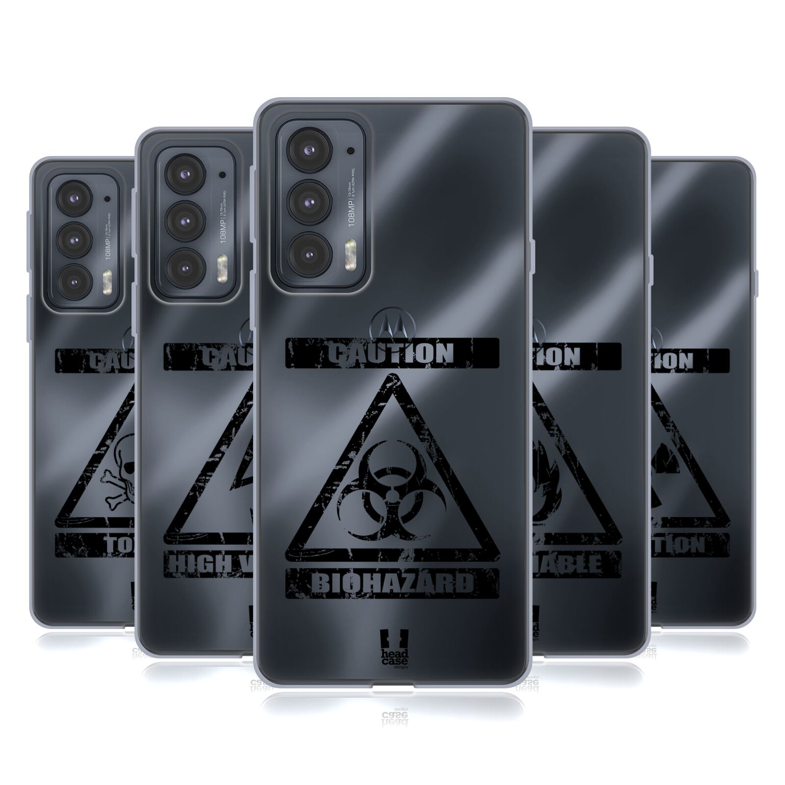 HEAD CASE DESIGNS HAZARD SYMBOLS 2 SOFT GEL CASE FOR MOTOROLA PHONES 2 ...