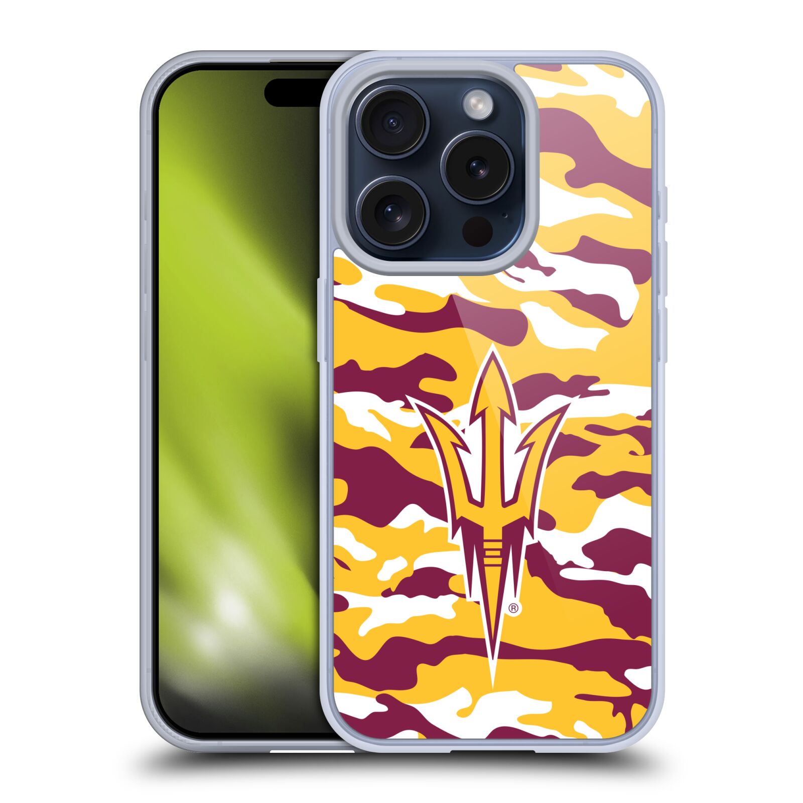 ARIZONA STATE UNIVERSITY ASU ART GEL CASE COMPATIBLE WITH APPLE iPHONE ...