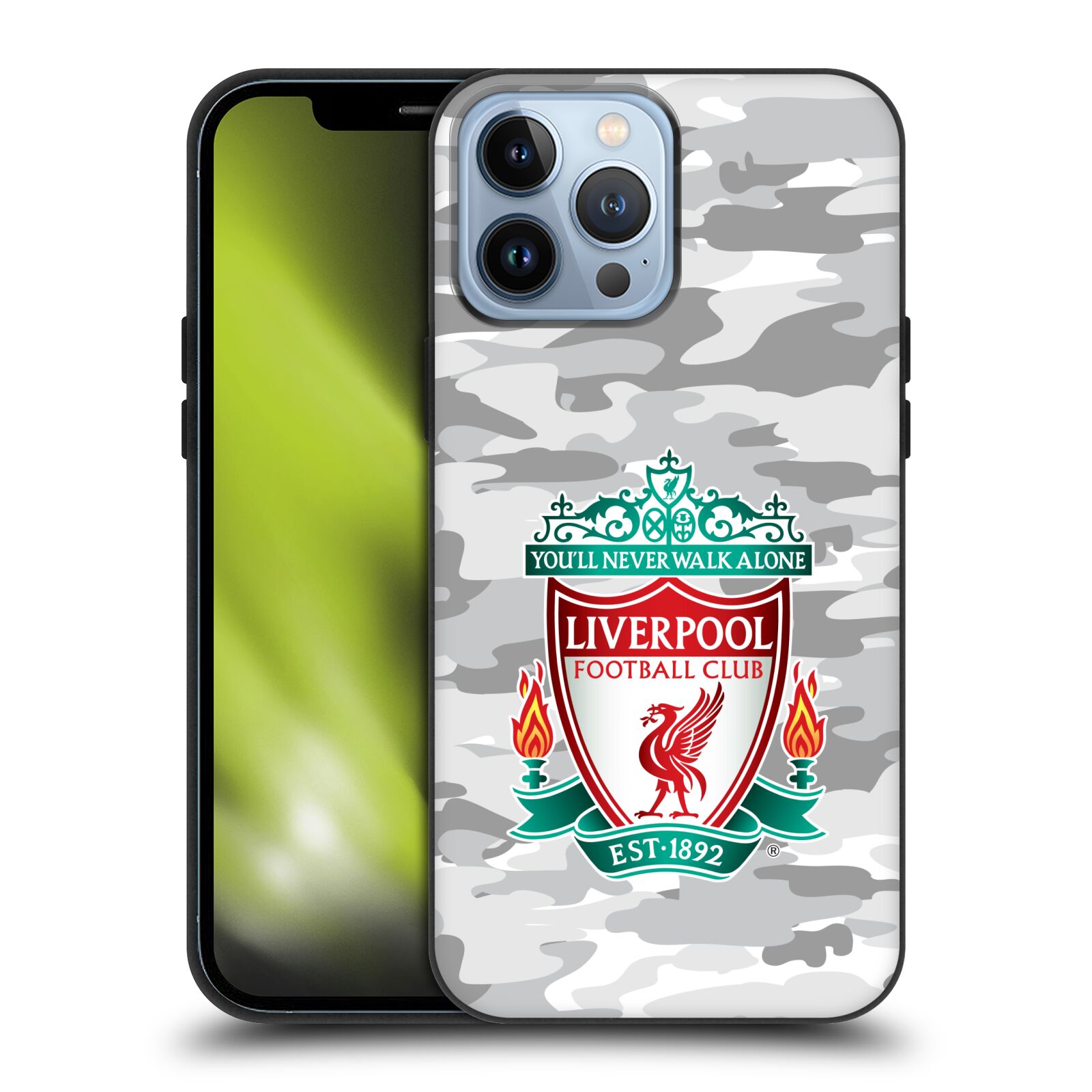 LIVERPOOL FC LFC CAMOU BLACK SUSTAINABLE CASE FOR APPLE iPHONE PHONES ...