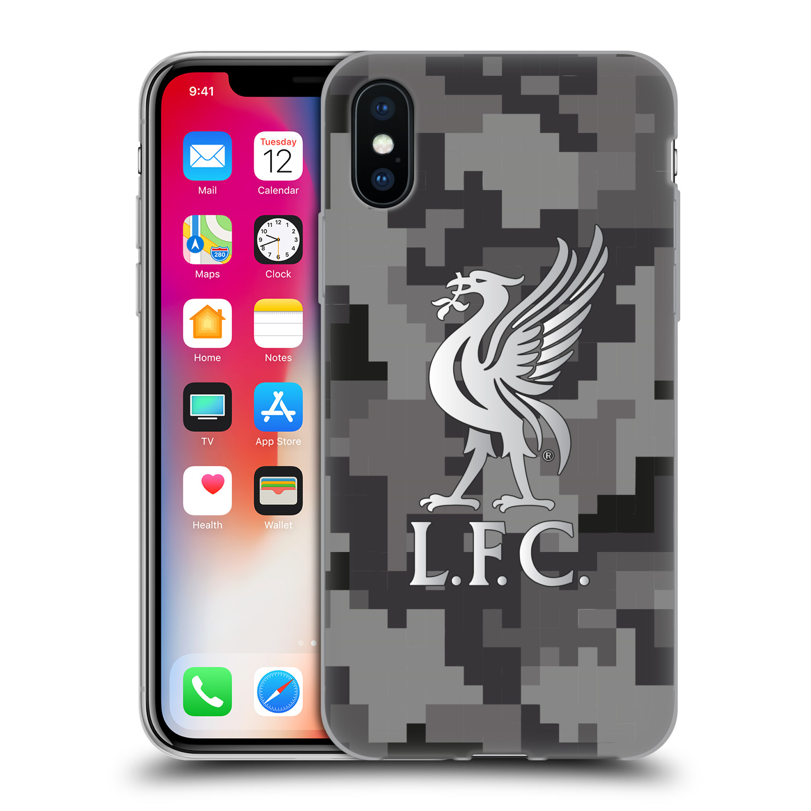 LIVERPOOL FC LFC DIGITAL CAMOUFLAGE SOFT GEL CASE FOR APPLE iPHONE ...