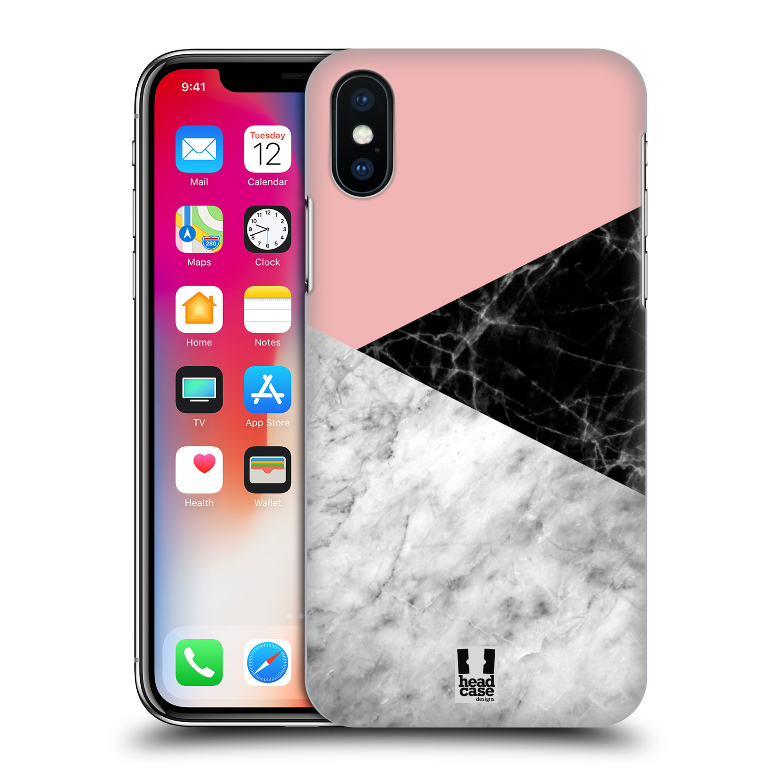 HEAD CASE DESIGNS MARBLE TREND MIX HARD BACK CASE FOR APPLE iPHONE ...