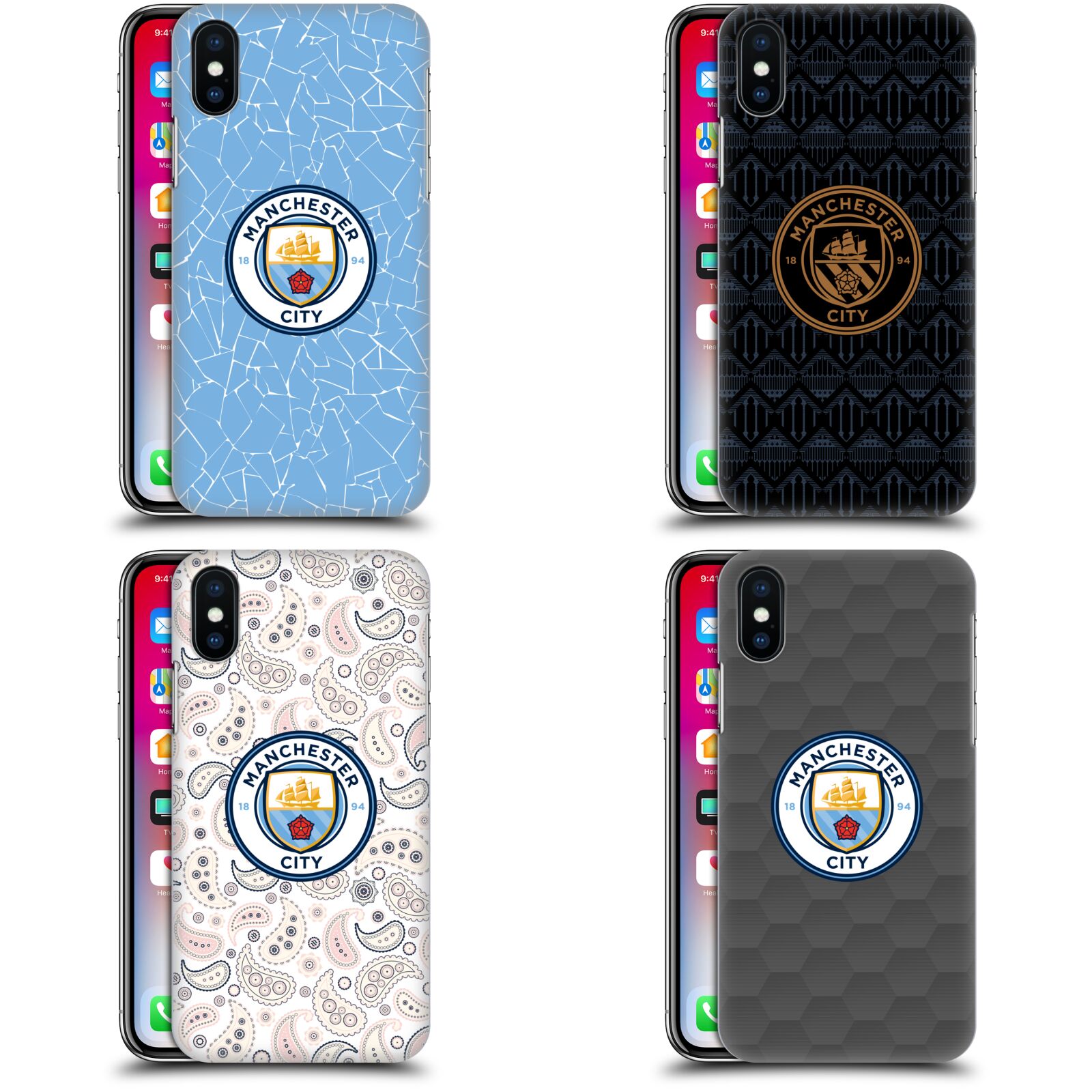 MANCHESTER CITY MAN CITY FC 2020/21 BADGE KIT BACK CASE FOR APPLE ...