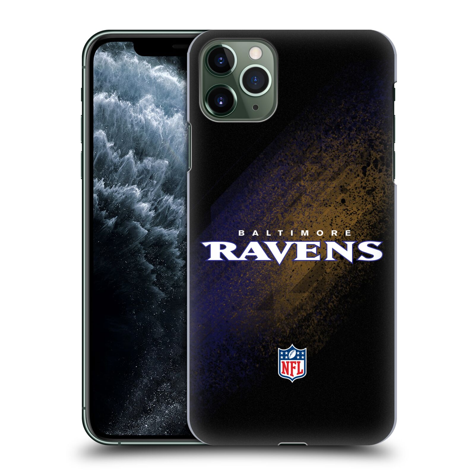 OFFICIAL NFL BALTIMORE RAVENS LOGO HARD BACK CASE FOR APPLE iPHONE ...