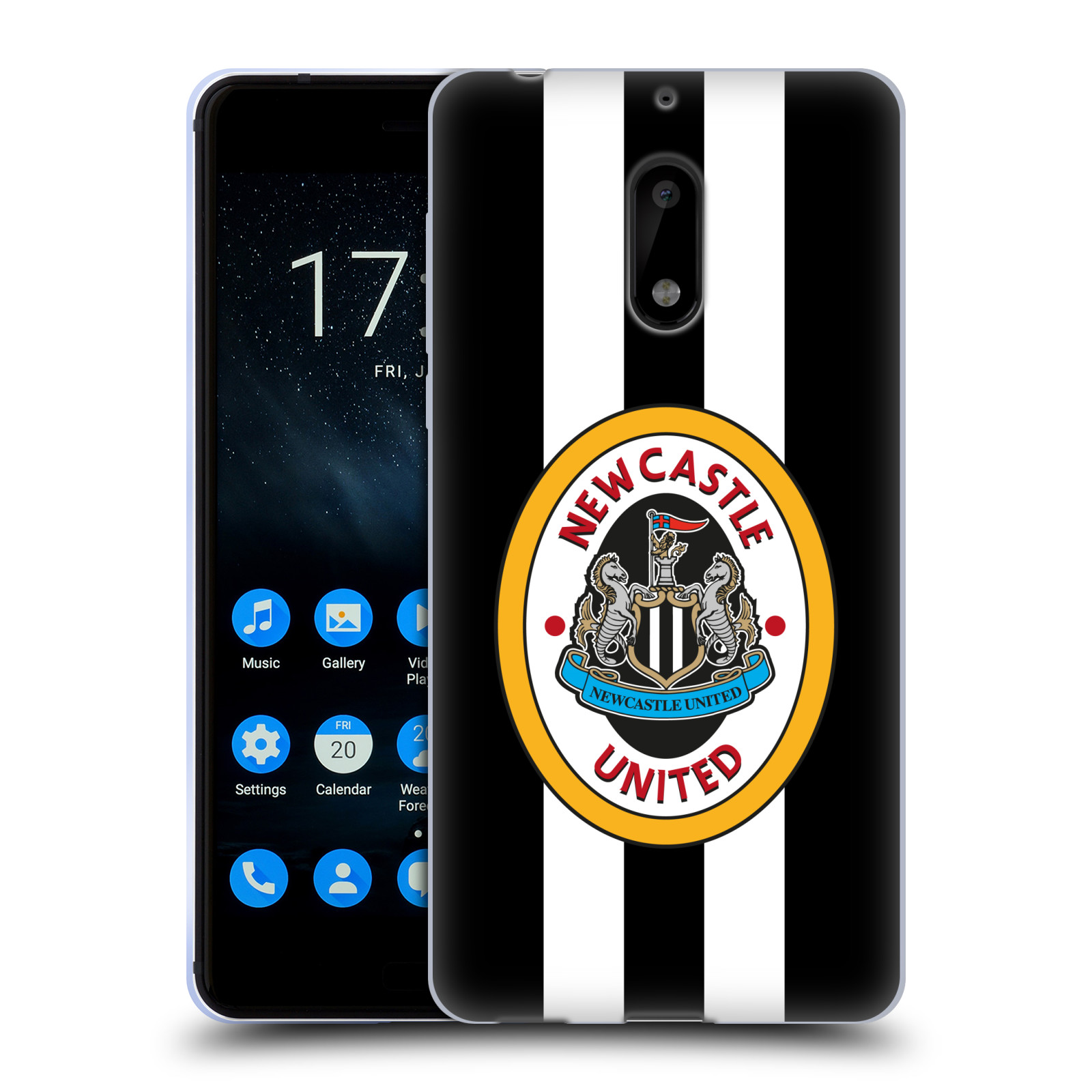 OFFICIAL NEWCASTLE UNITED FC NUFC RETRO BADGE SOFT GEL CASE FOR NOKIA ...
