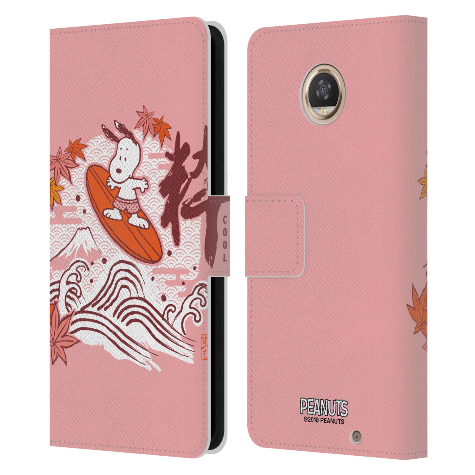 OFFICIAL PEANUTS ORIENTAL SNOOPY LEATHER BOOK CASE FOR MOTOROLA PHONES ...