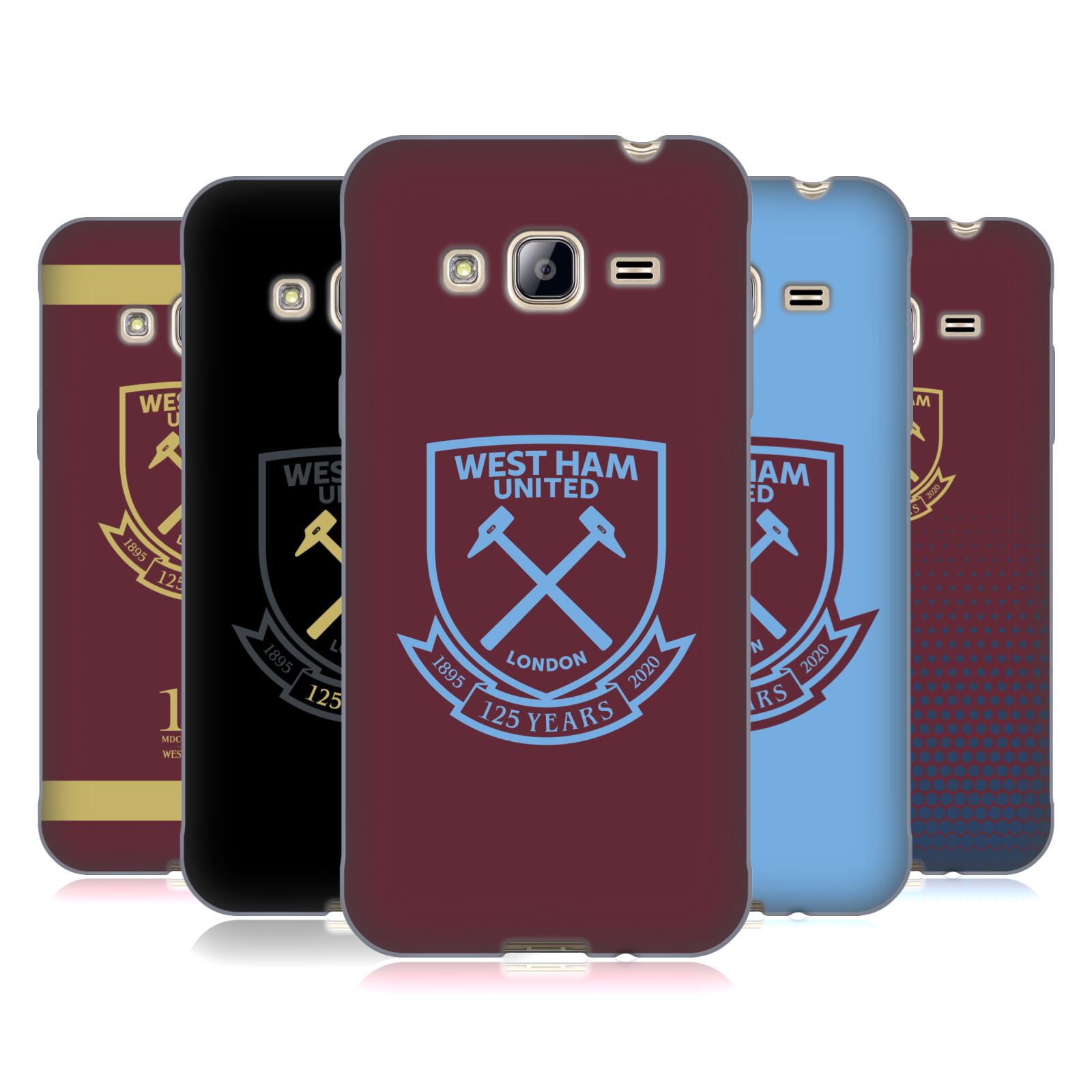 OFFICIAL WEST HAM UNITED FC 125 YEAR ANNIVERSARY GEL CASE FOR SAMSUNG ...